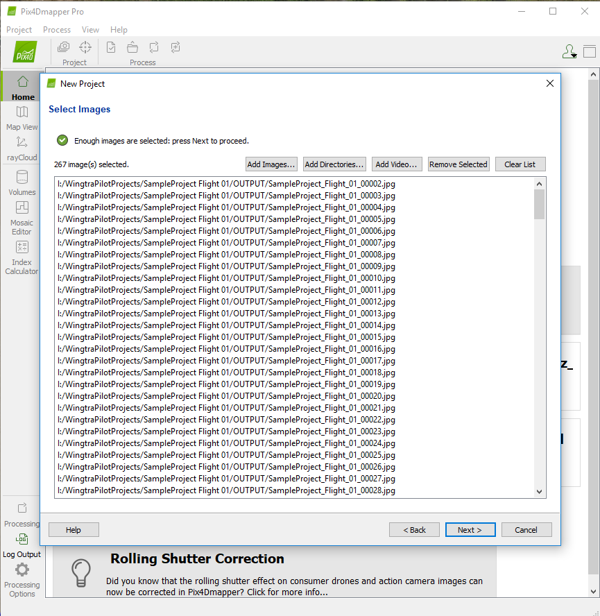 Process WingtraOne images with Pix4Dmapper